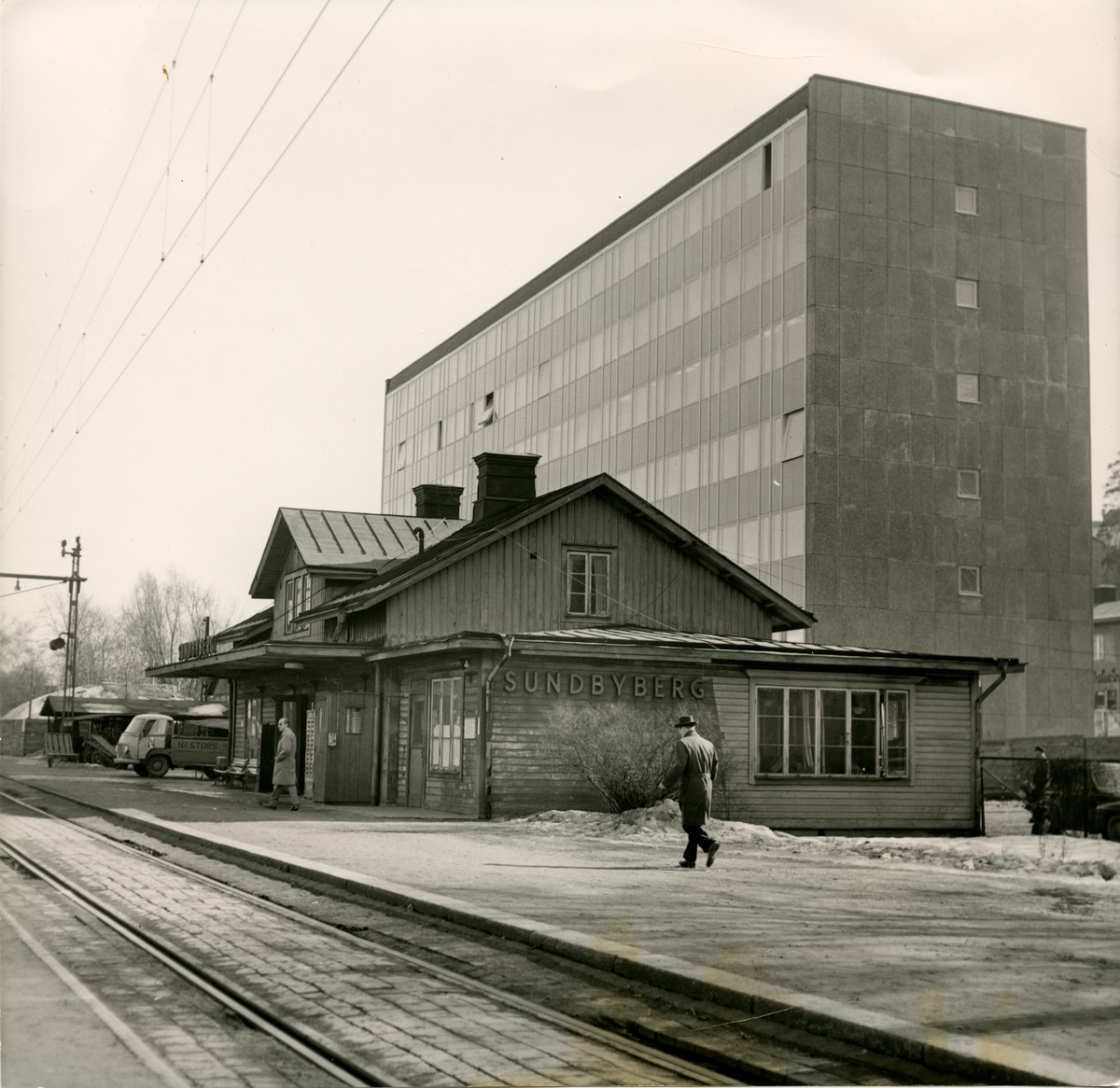 Sundbyberg järnvägsstation. - Järnvägsmuseet / DigitaltMuseum