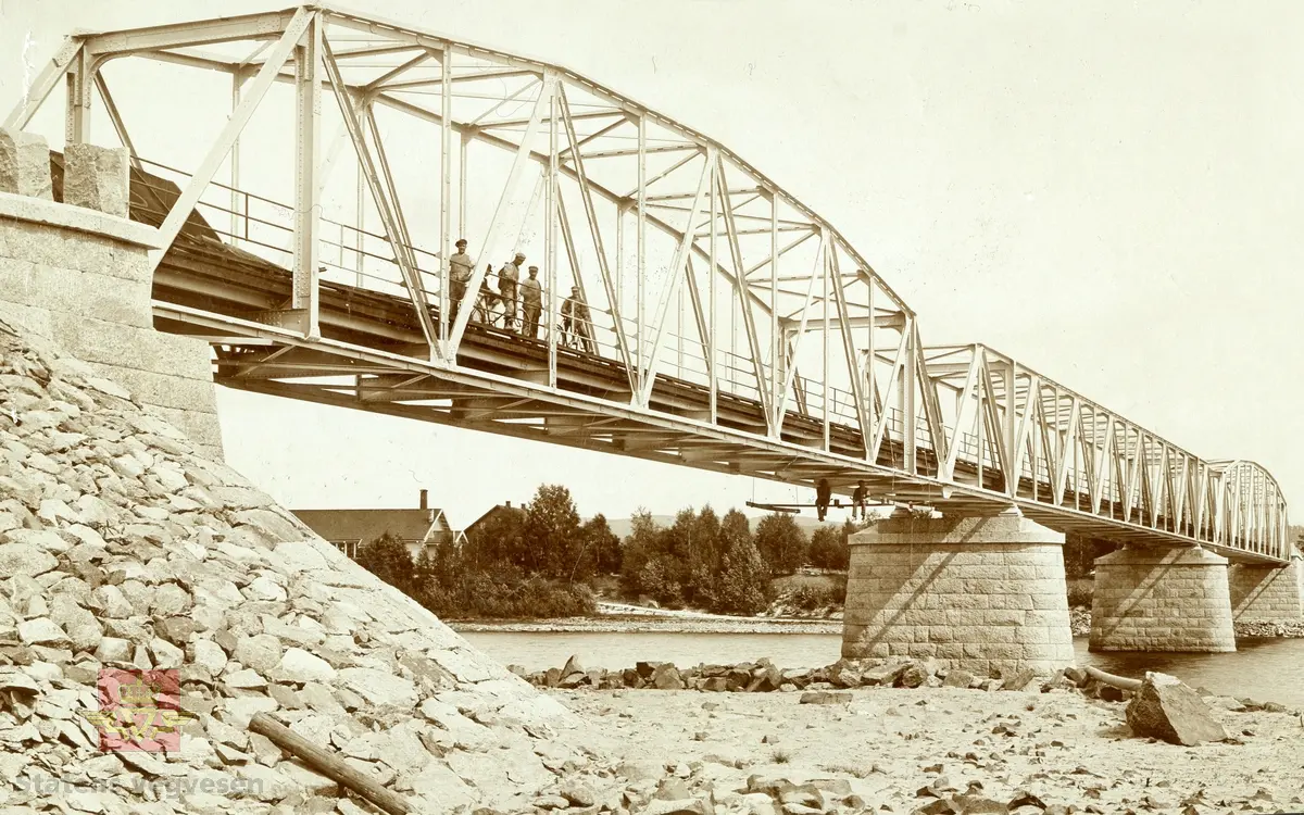 Gamle Flisa bru i Hedmark bygd 1911-1912 -#N# Norsk vegmuseum /#N ...