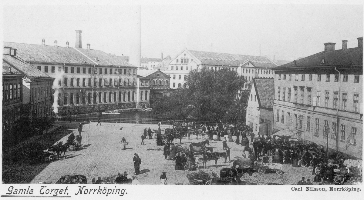 Gamla Torget, Norrköping. - Östergötlands museum / DigitaltMuseum