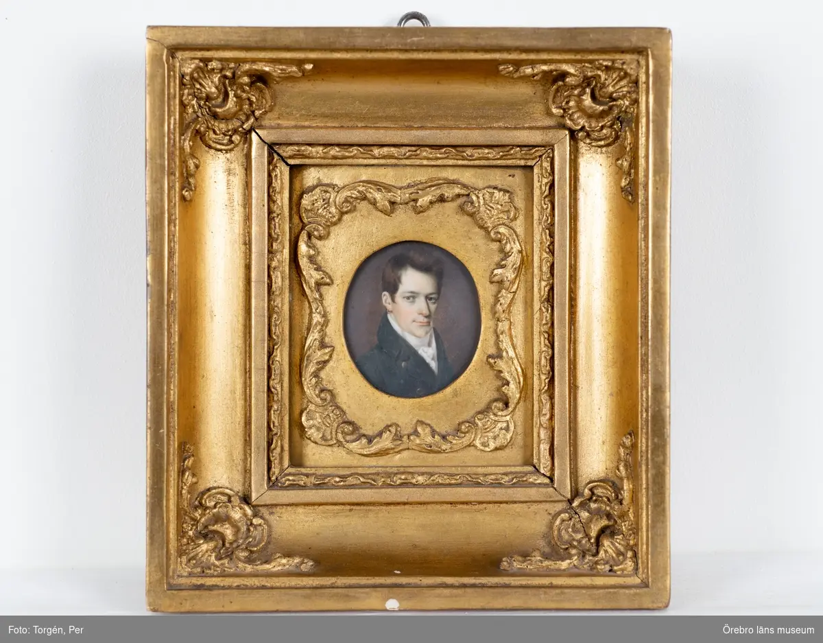 Porträtt av statsrådet friherre Carl Johan af Nordin [Miniatyrmålning ... Porträtt av statsrådet friherre Carl Johan af Nordin [Miniatyrmålning ...