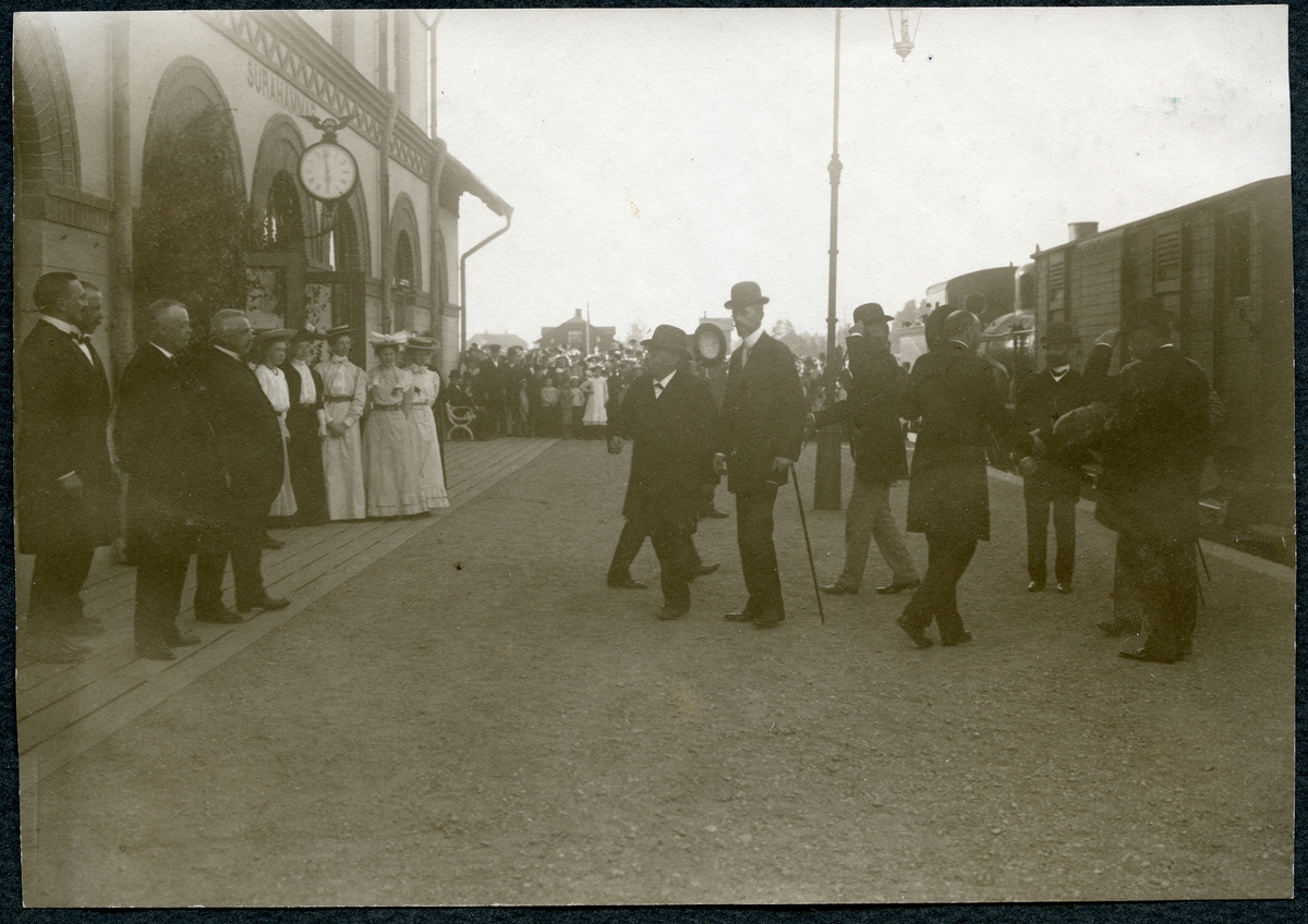 Sura sn, Surahammar kn, Surahammar. Kronprinsbesök vid Surahammars ...