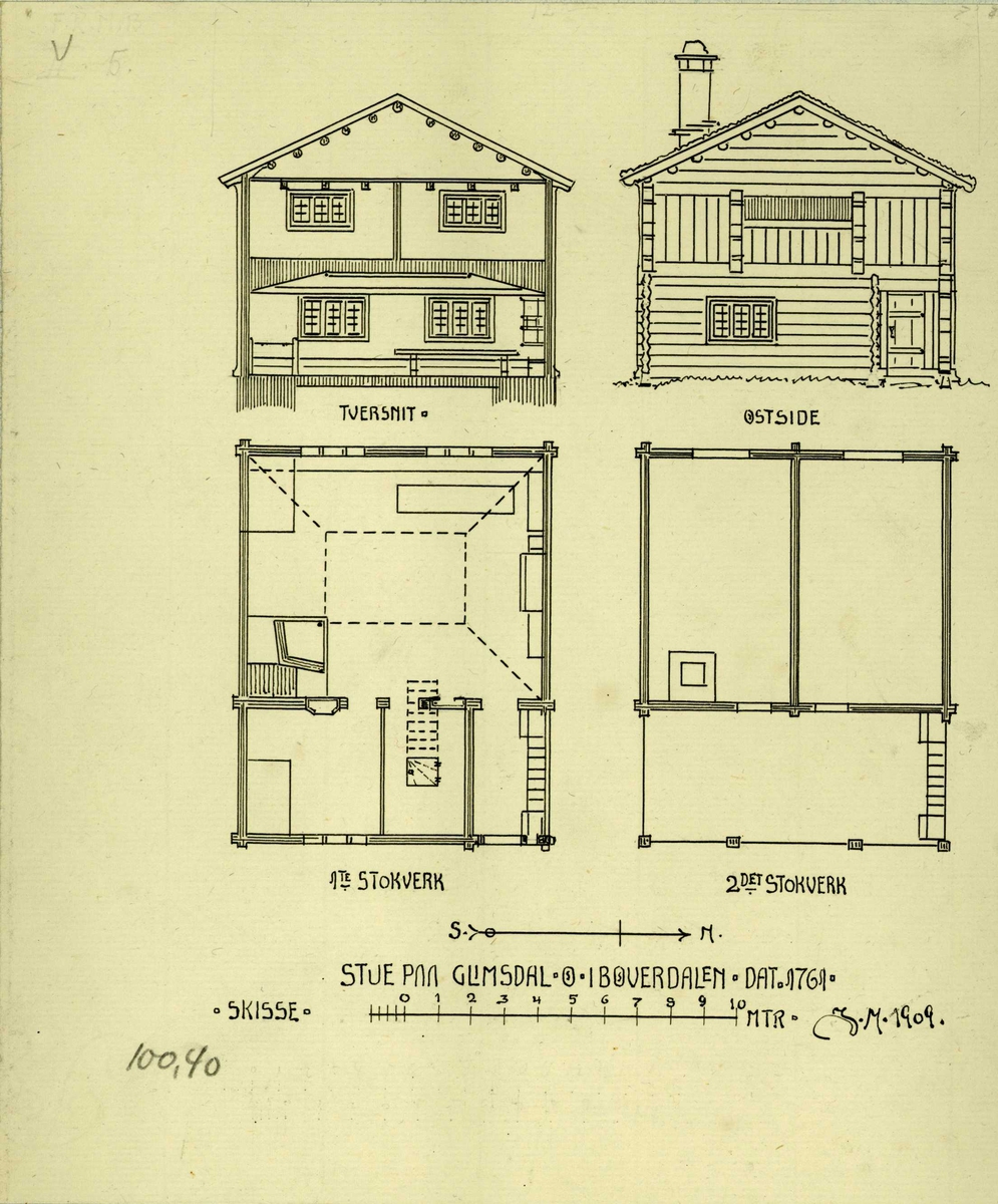 Tegning - Norsk Folkemuseum / DigitaltMuseum